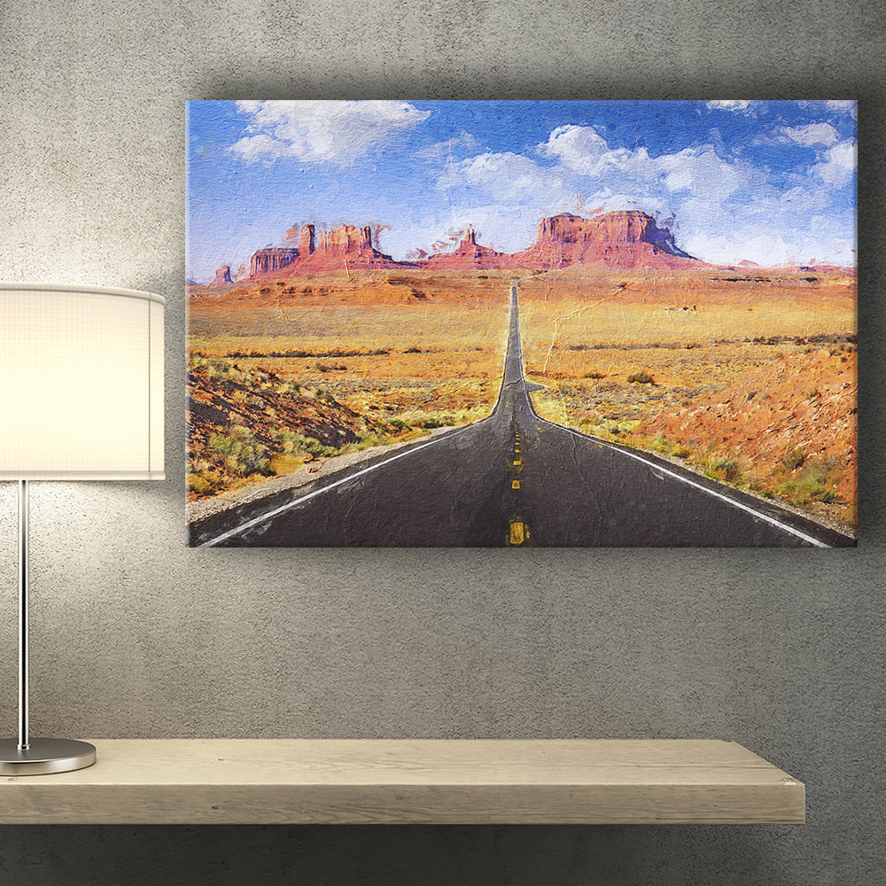 Monument Valley Cool Canvas Prints Wall Art Decor - Painting Canvas, A – UnixCanvas