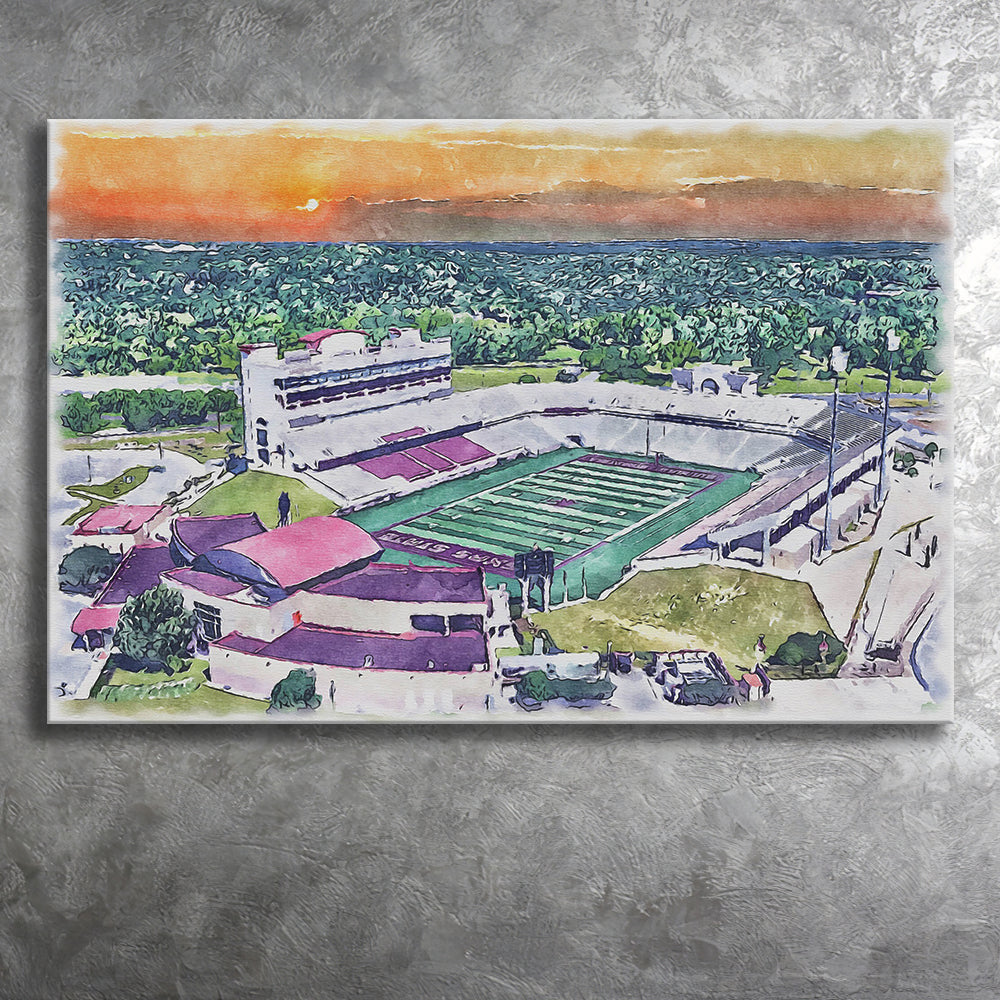 Jim Wacker Field at Bobcat Stadium WaterColor Canvas Prints, San Marco ...