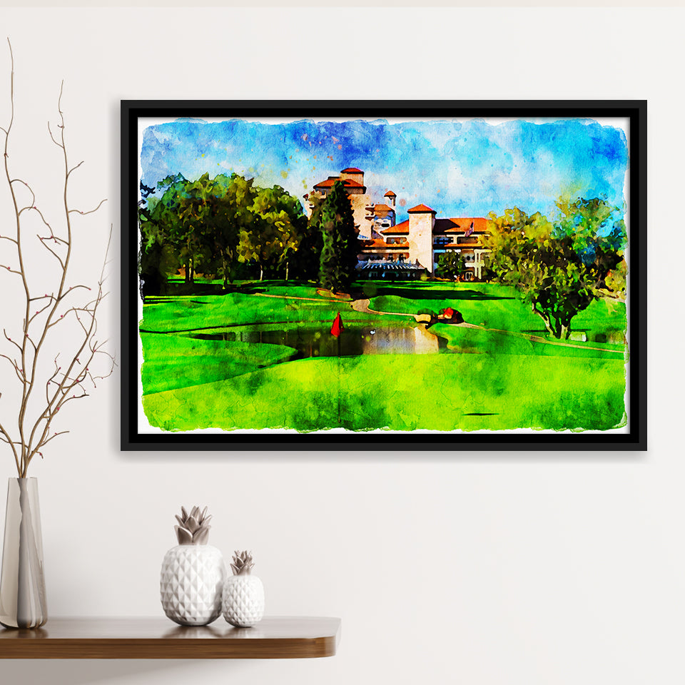 Watercolor The Broadmoor Golf Club, A Colorado Springs Resort, Golf Ar ...