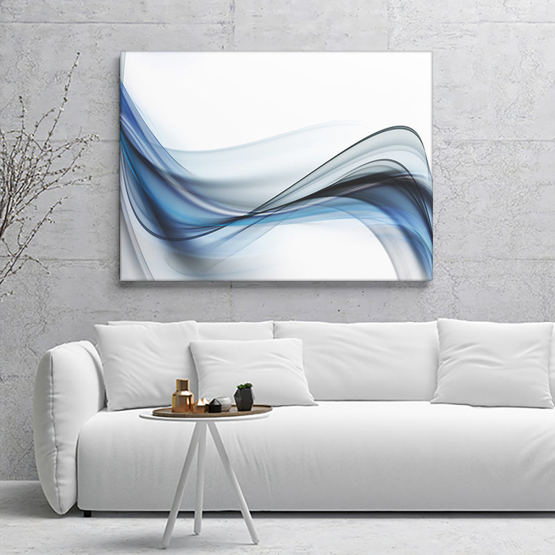 Abstract Waves Canvas Wall Art - Canvas Prints, Painting Canvas, Paint ...