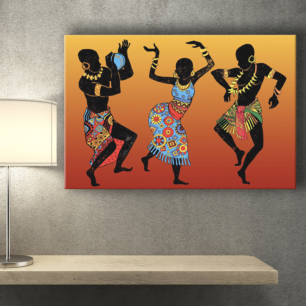 African Art Dance Canvas Prints Wall Art - Painting Canvas, Home Wall ...