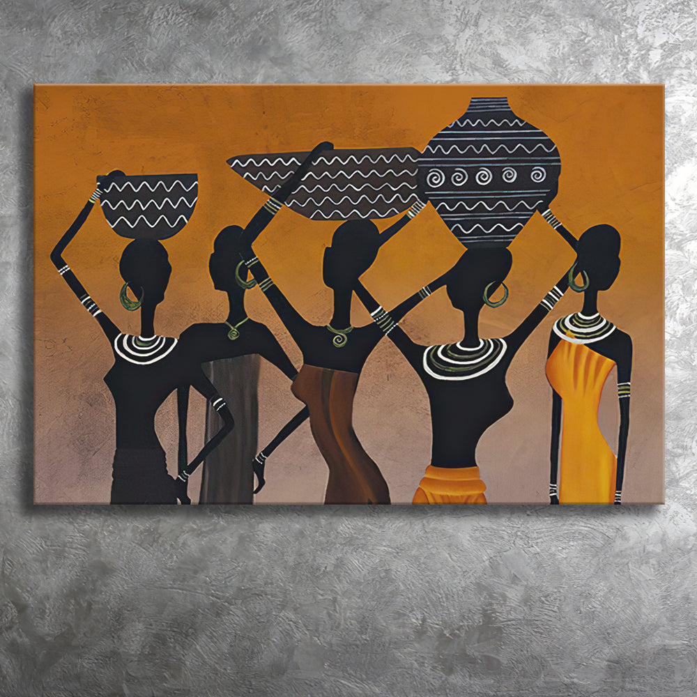 Traditional African Woman Painting
