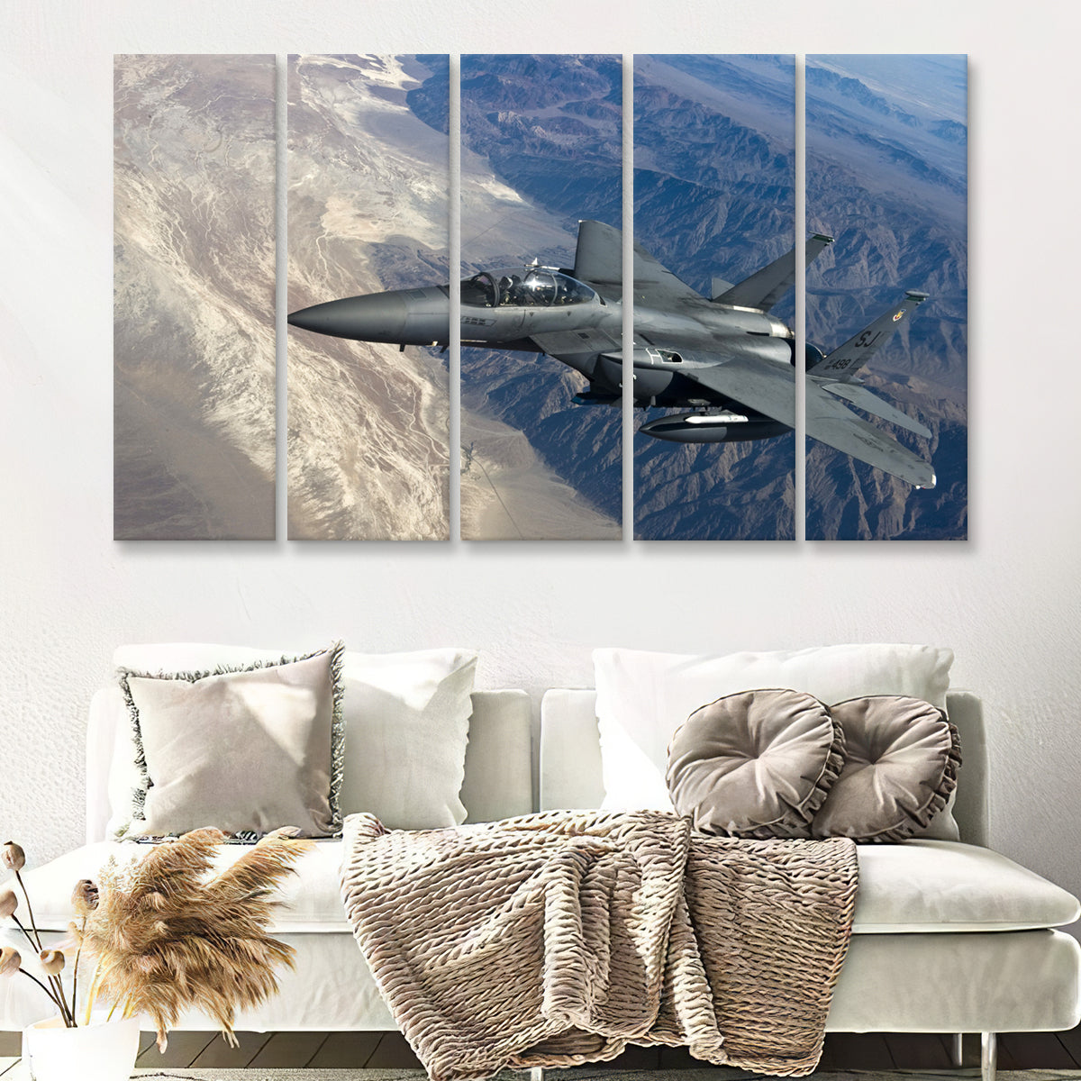 Aircraftfighter Jet Canvas Airplan 5 Piece B Canvas Prints Wall Art De ...