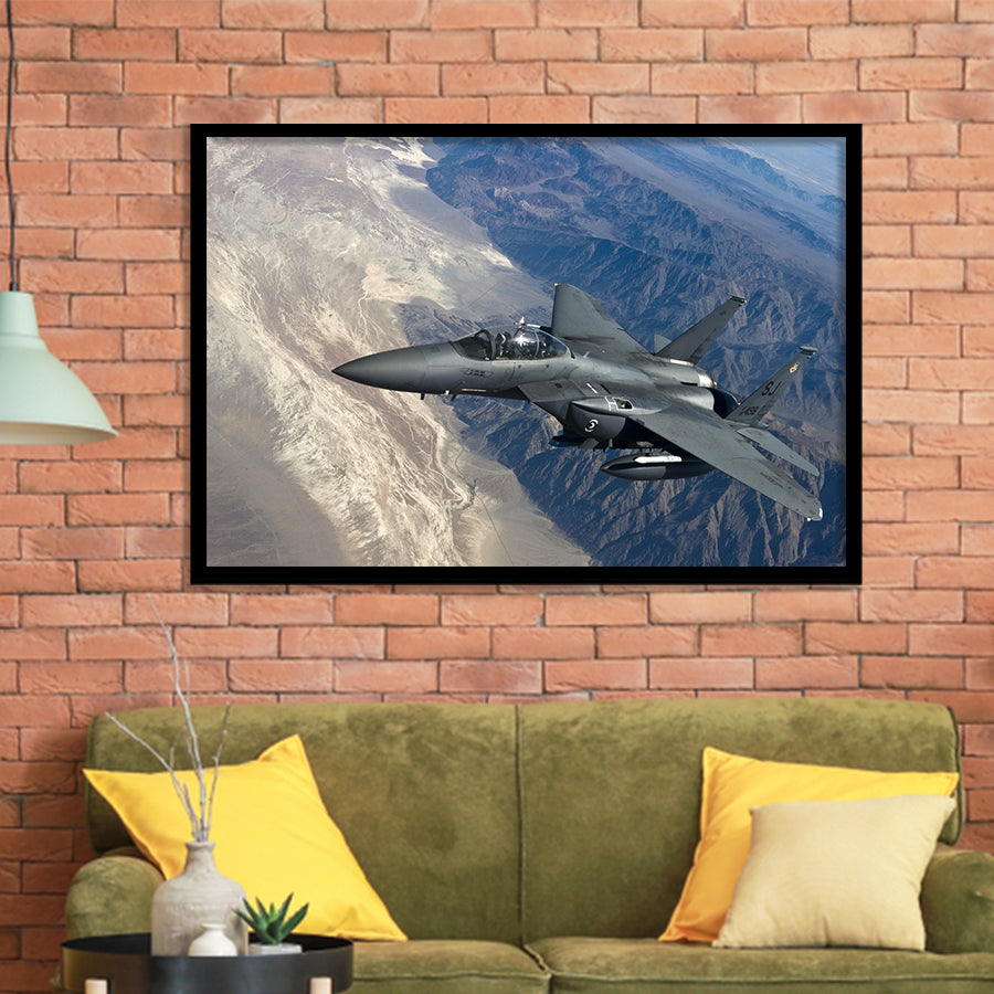 Aircraftfighter Jet Canvas Airplan Framed Art Prints Wall Decor - Pain ...