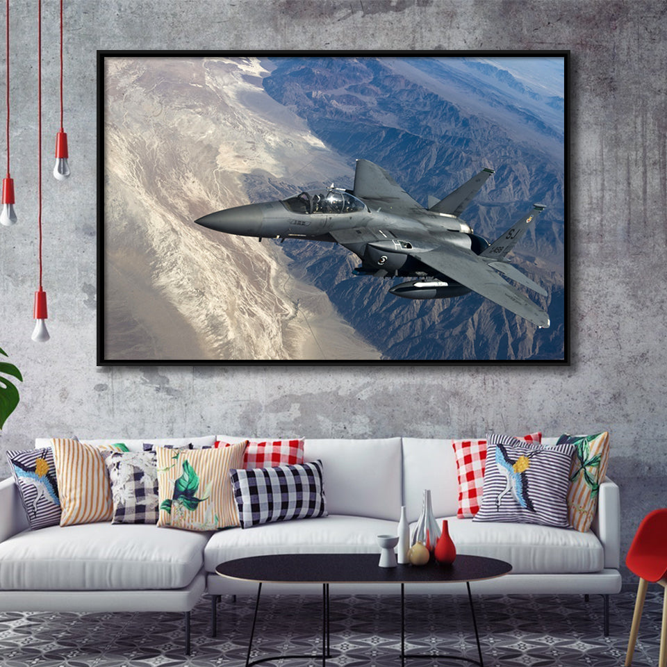 Aircraftfighter Jet Canvas Airplan Framed Canvas Prints Wall Art Decor ...