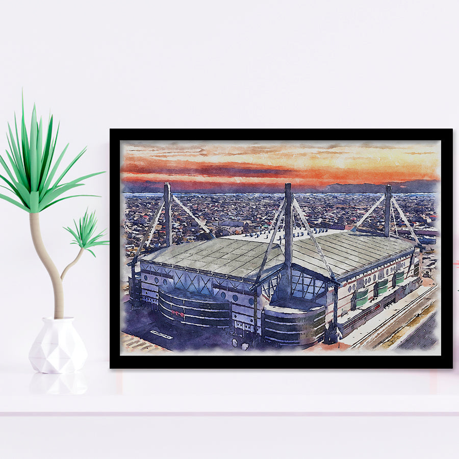 Alamodome Stadium UTSA Roadrunners Watercolor, Sport Prints Fan Gift ...
