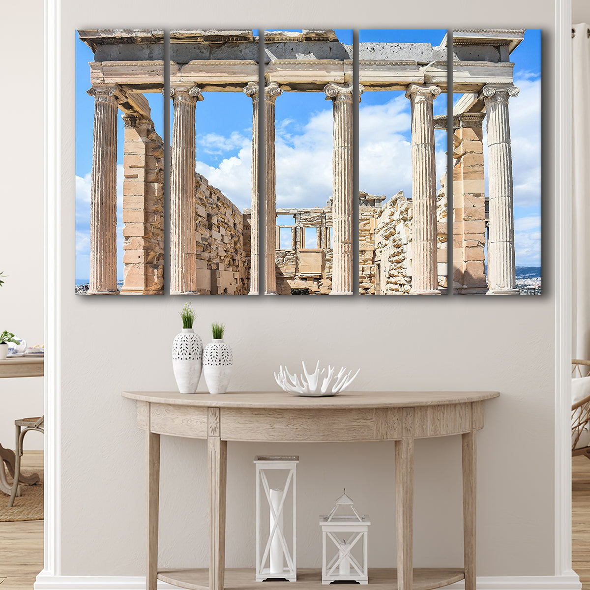 Ancient Greek Architecture Greece Wall Art 5 Piece B Canvas Prints Wal ...