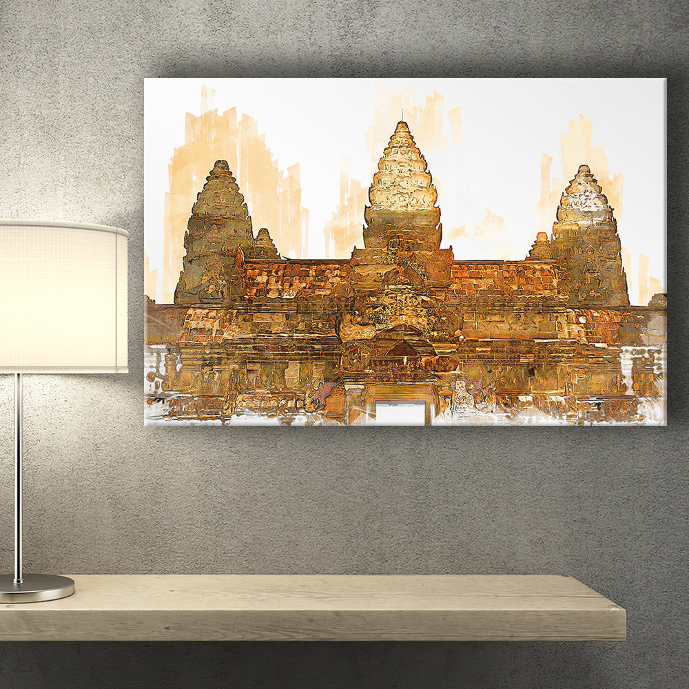 Angkor Ruins In Cambodia, Angkor Wall Art, Angkor Ruins Painting, Canv ...