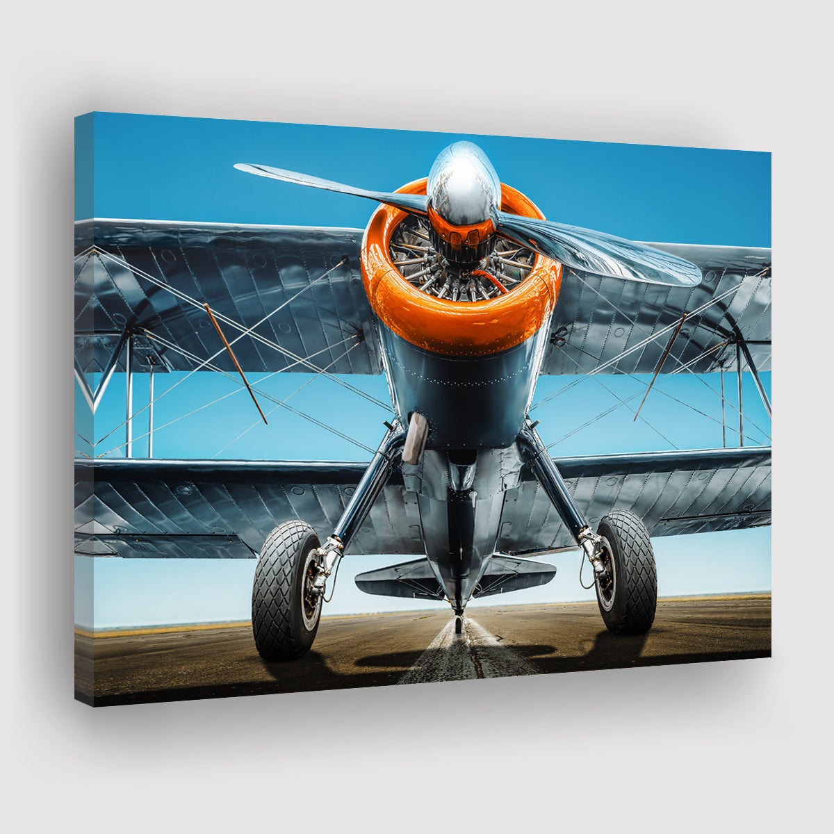Aviation Biplane Sports Aircraft Mural Canvas Prints Wall Art Decor ...