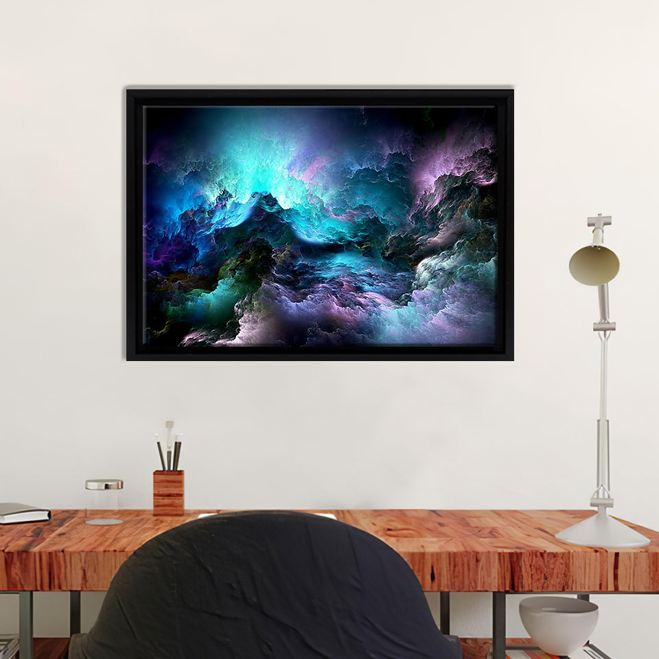 Blue Abstract Clouds Canvas Wall Art - Painting Canvas, Canvas Prints ...