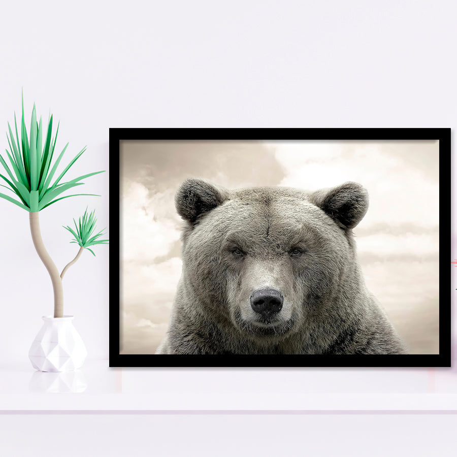 Bear Portrait Framed Art Prints Wall Art Decor - Painting Prints, Fram ...