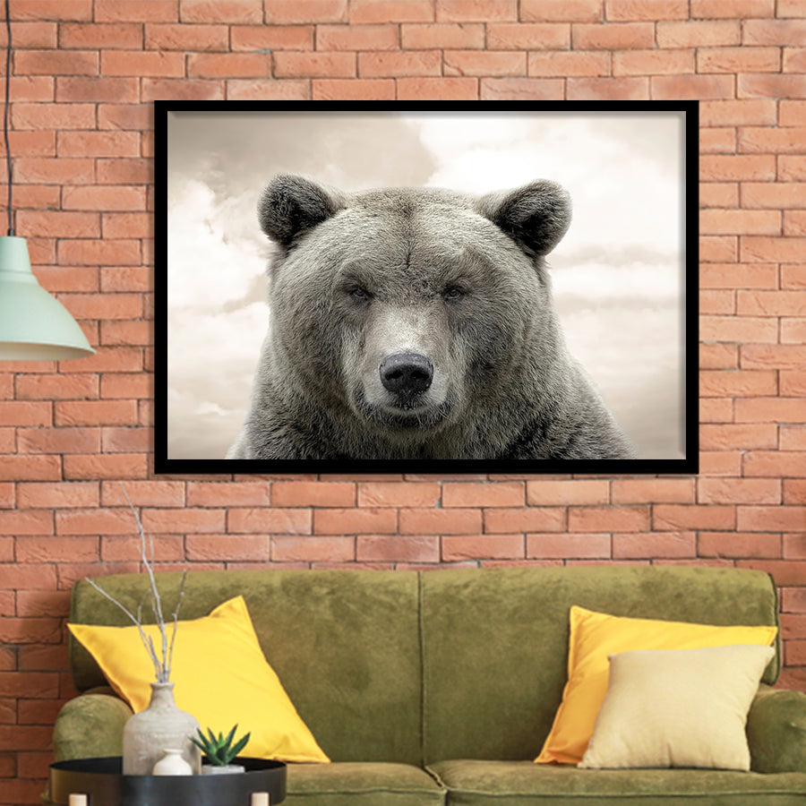 Bear Portrait Framed Art Prints Wall Art Decor - Painting Prints, Fram ...