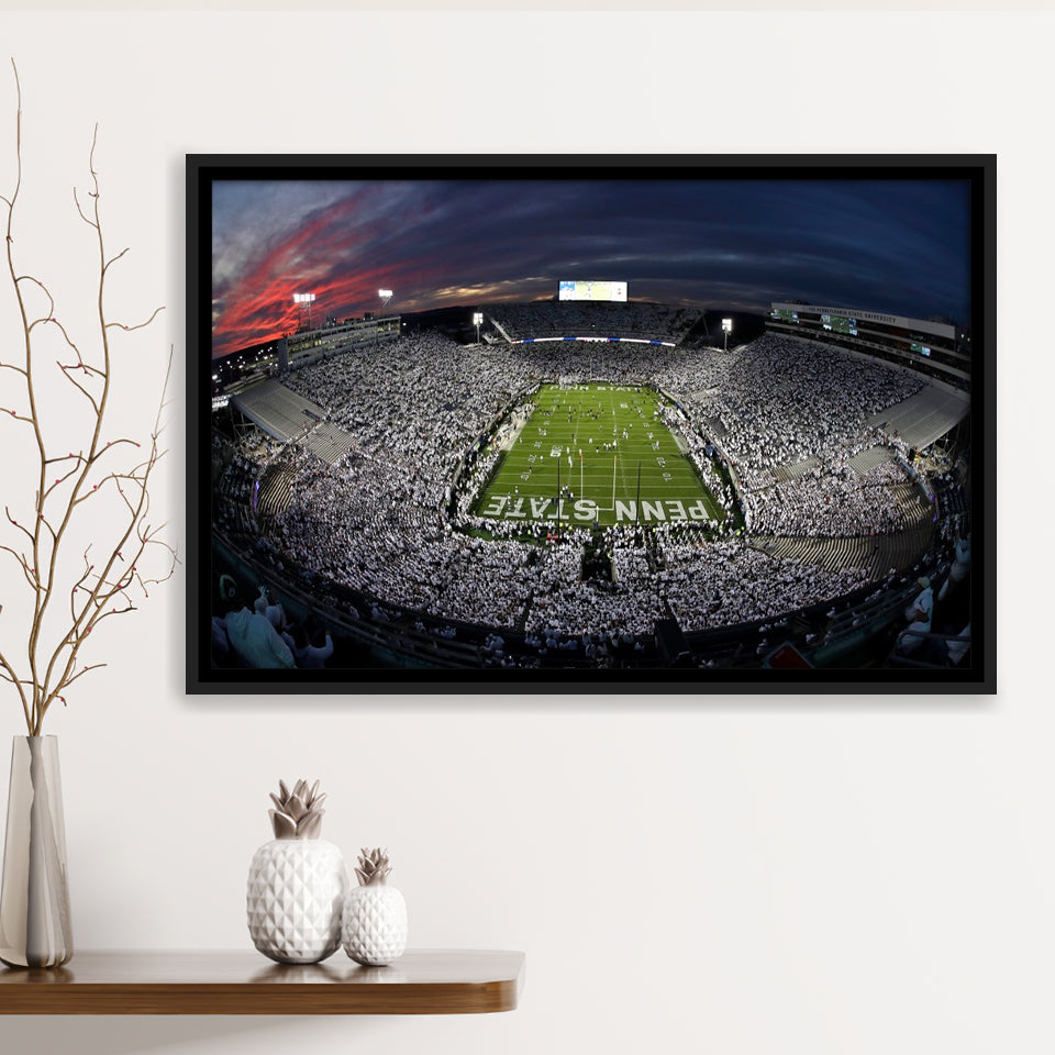 Beaver Stadium, Stadium Canvas, Sport Art, Gift for him,100 Framed Can ...