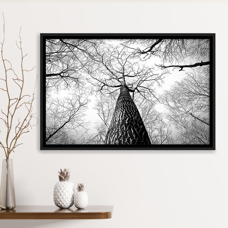 Black And White Trees Art Framed Canvas Prints Wall Art Decor, Framed ...