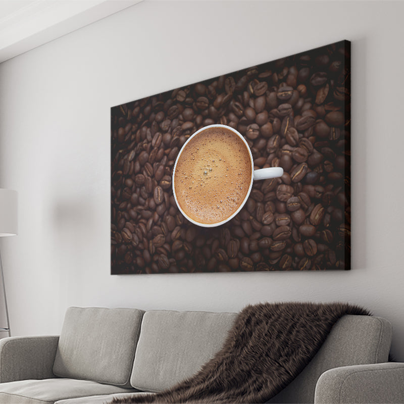 Black Coffee Table Beans Canvas Wall Art - Canvas Prints, Prints for S ...