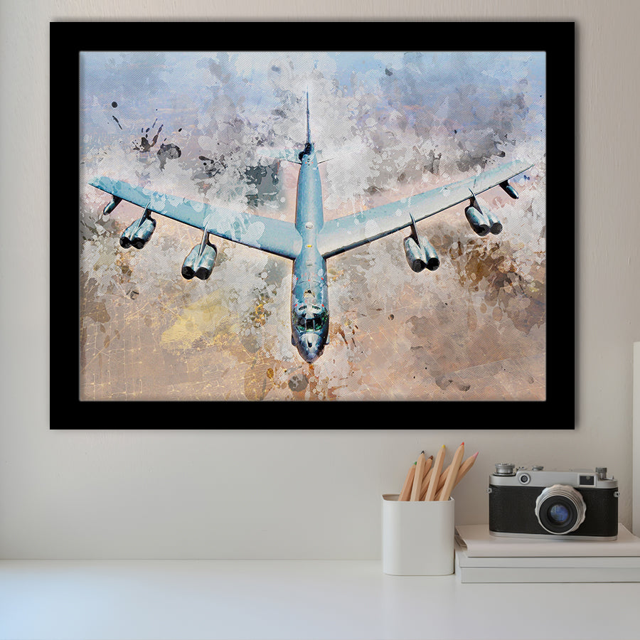 Boeing B-52 Stratofortress, Strategic Bomber Print, Military Aircrafts ...