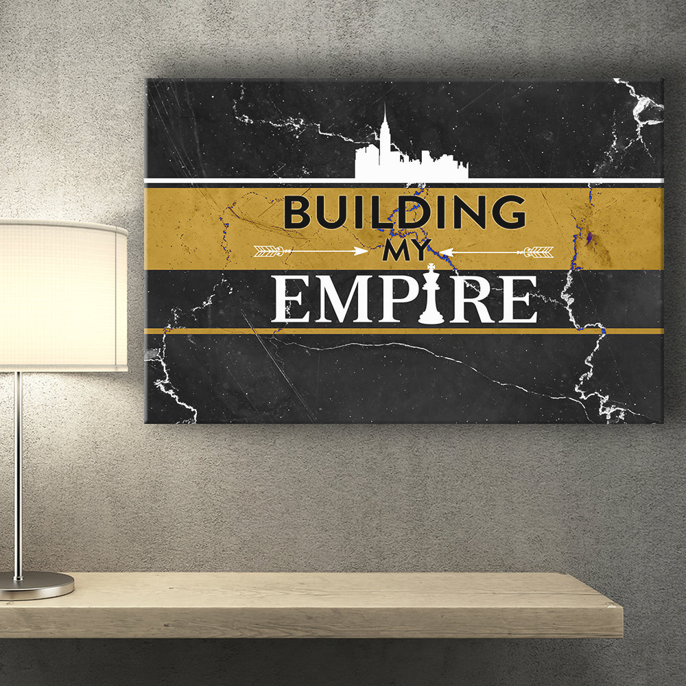 Building My Empire Canvas Prints Wall Art - Painting Canvas,Office Bus ...