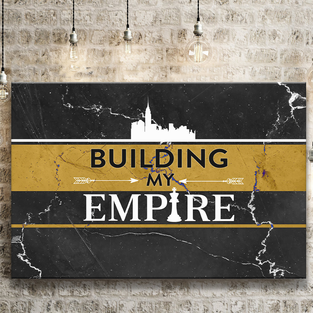 Building My Empire Canvas Prints Wall Art - Painting Canvas,Office Bus ...