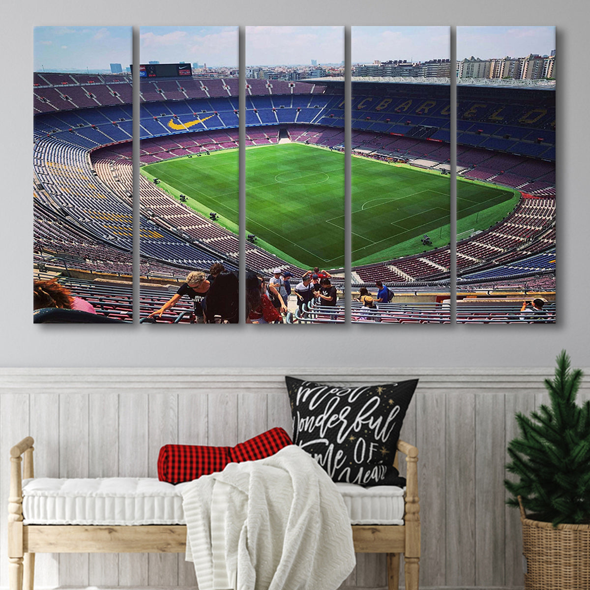 Camp Nou Stadium Canvas Prints Barcelona Wall Art Football Stadium,Mul ...