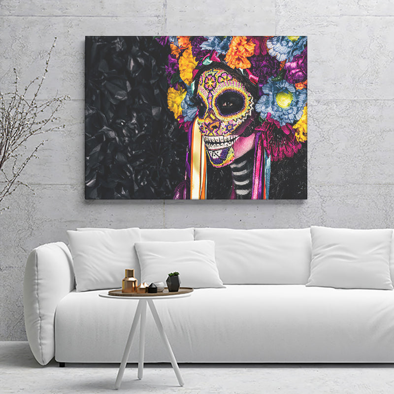 Catrina Of Colors Canvas Wall Art - Canvas Prints, Prints for Sale, Ca ...