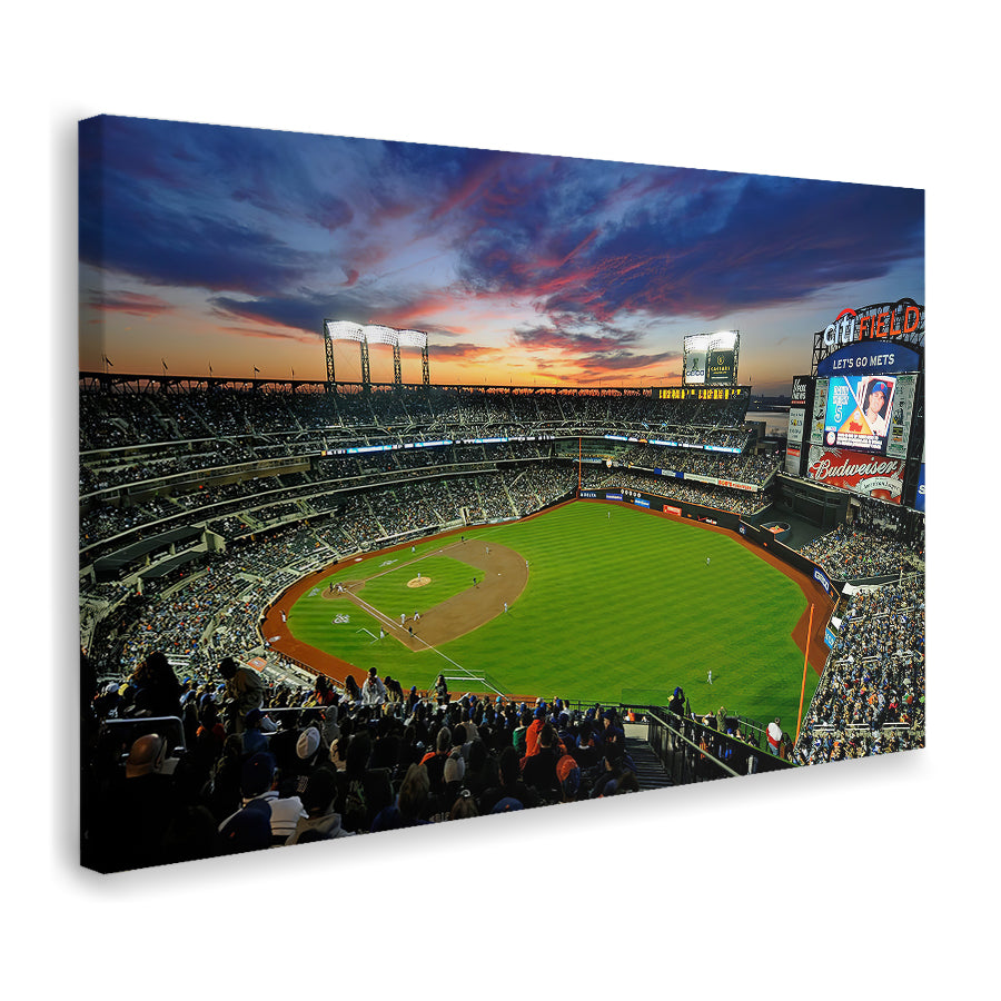 Citi Background On Hip Citi Field Canvas Wall Art - Canvas Prints, Pri ...