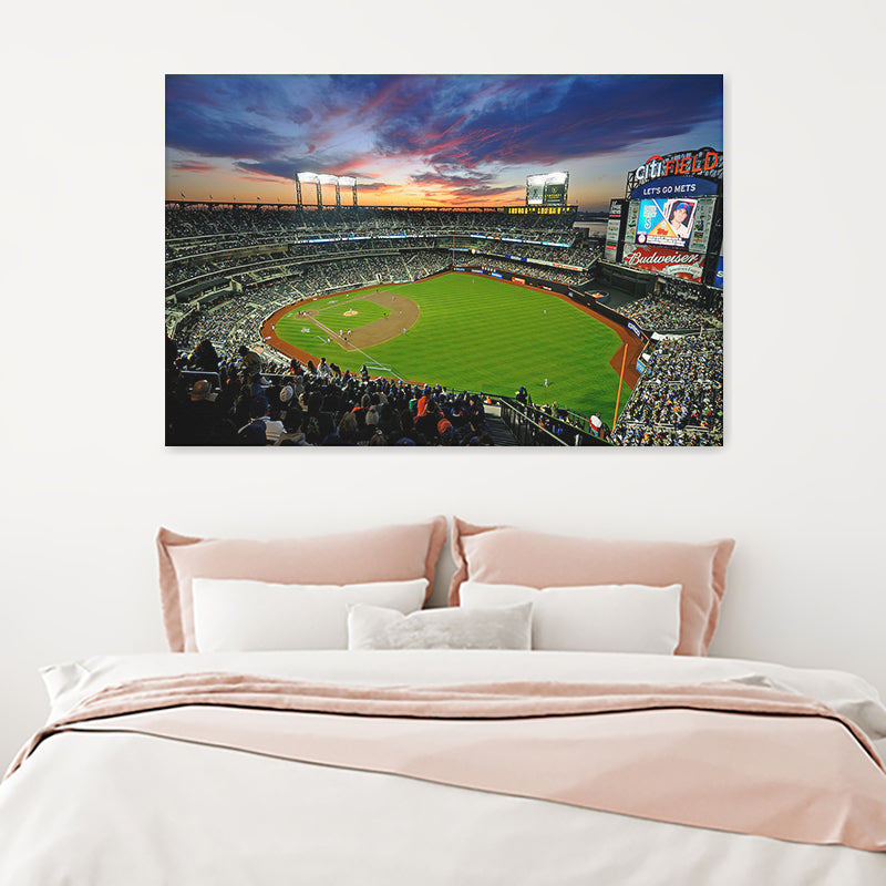 Citi Background On Hip Citi Field Canvas Wall Art - Canvas Prints, Pri ...