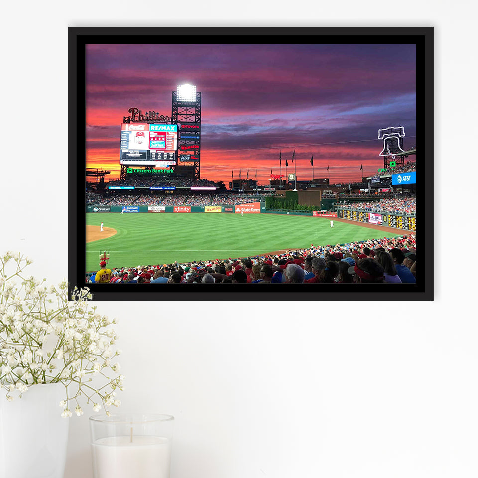 Citizens Bank Park Stadium, Stadium Canvas, Sport Art, Gift for him, F ...