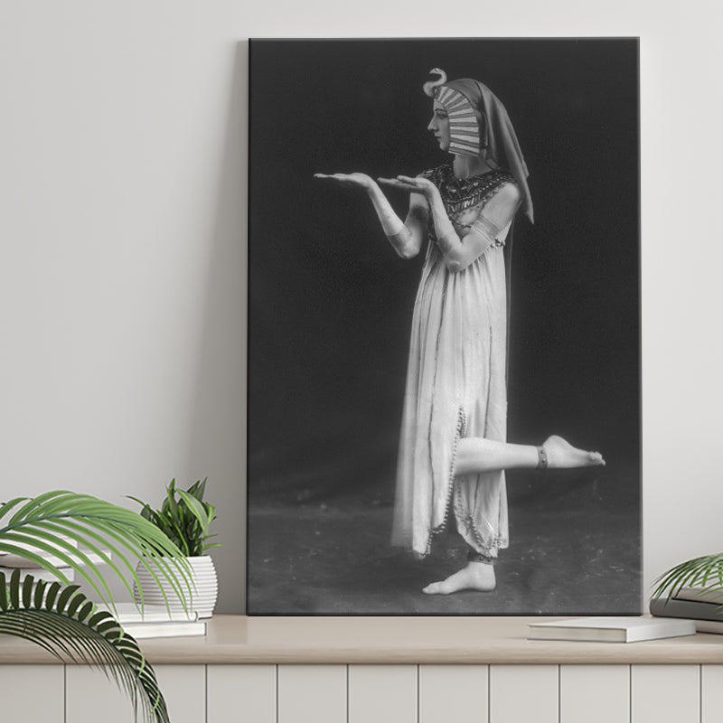 Cleopatra Dancer Vintage Photo Black And White Print, Dance Canvas Pri ...