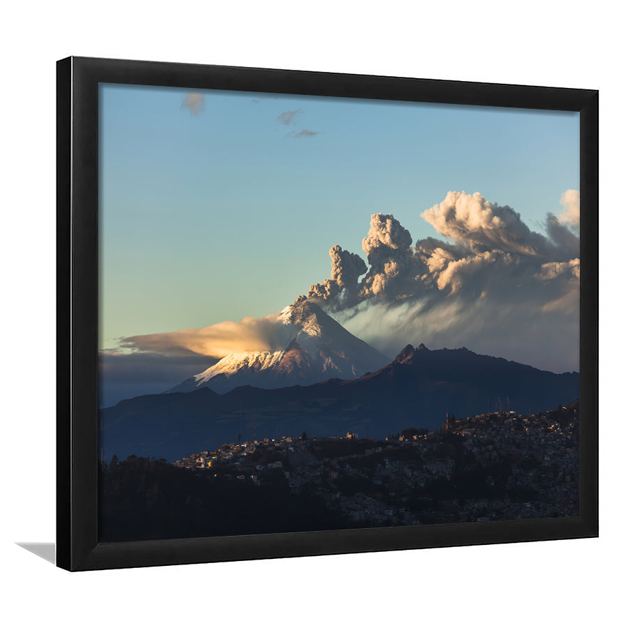 volcano wall display