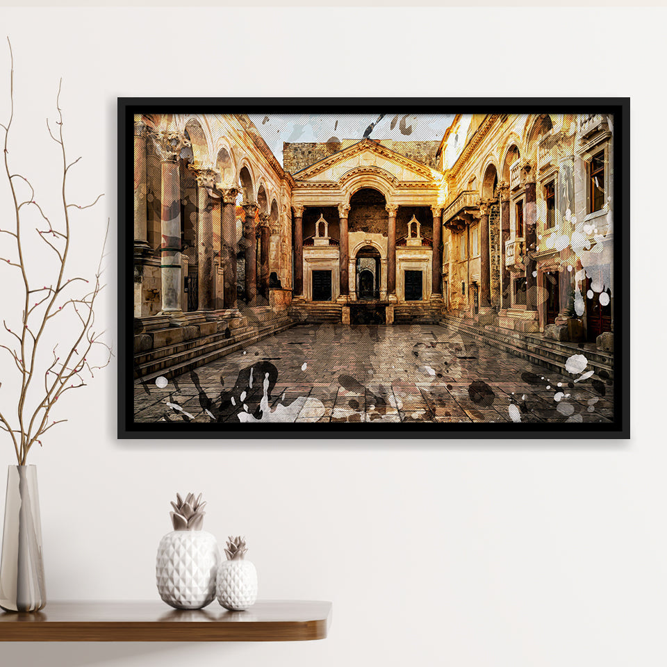 Diocletian'S Palace, Split, Split Painting, Framed Canvas Prints Wall ...