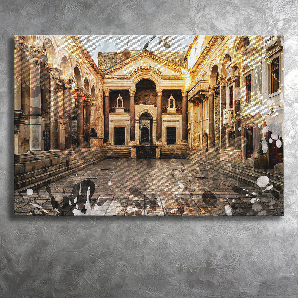 Diocletian'S Palace, Split, Split Painting, Canvas Prints Wall Art Hom ...