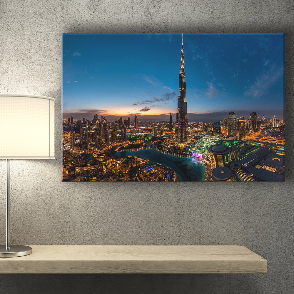 Dubai Cityscape Canvas Prints Wall Art Decor - Painting Canvas,Home De ...