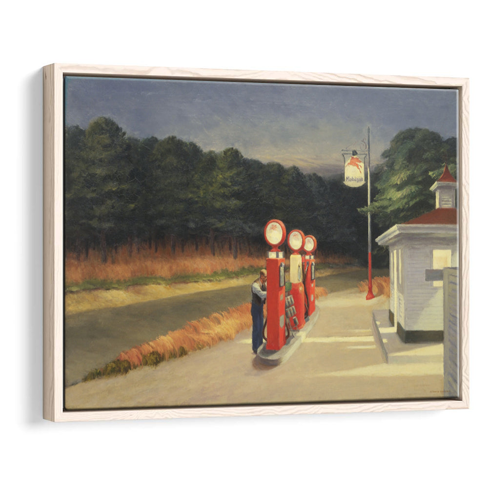 Edward Hopper Gas 1940 Painting Art Framed Canvas Prints Wall Art, Flo ...