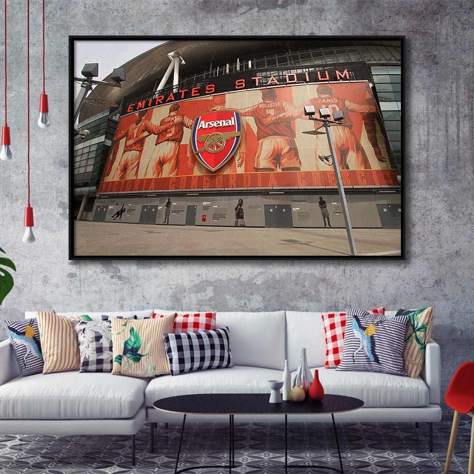 Emirates Stadium Wall Art Arsenal Stadium Framed Canvas Prints Footbal ...