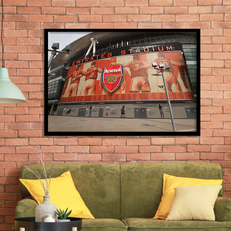 Emirates Stadium Wall Art Arsenal Stadium Art Prints Football Stadium ...