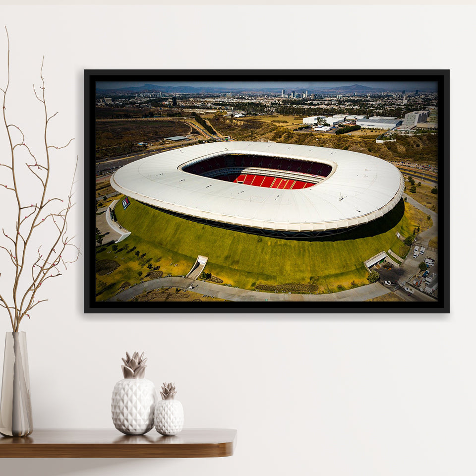 Estadio Chivas, Stadium Canvas, Sport Art, Gift for him, Framed Canvas ...
