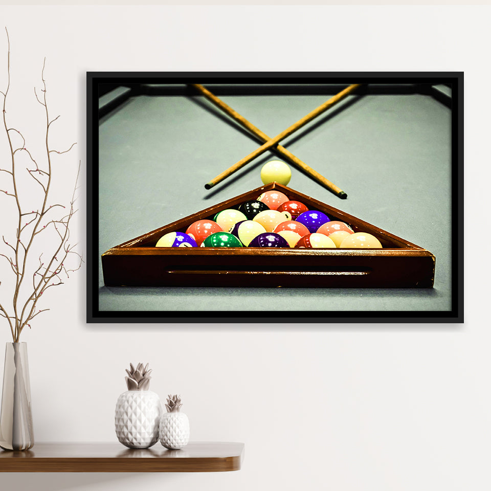 Extra Large Billiards, Billiards Framed Canvas Prints Wall Art Decor ...