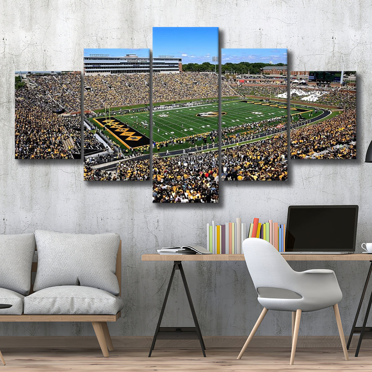 Faurot field at Memorial Stadium, Stadium Canvas, Sport Art, Large Can ...