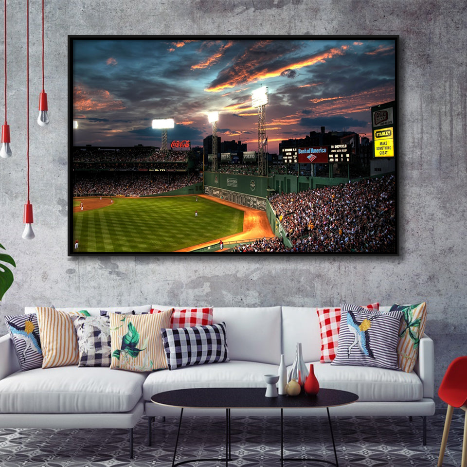 Fenway Park Boston Massachusetts Framed Canvas Prints Wall Art - Paint ...
