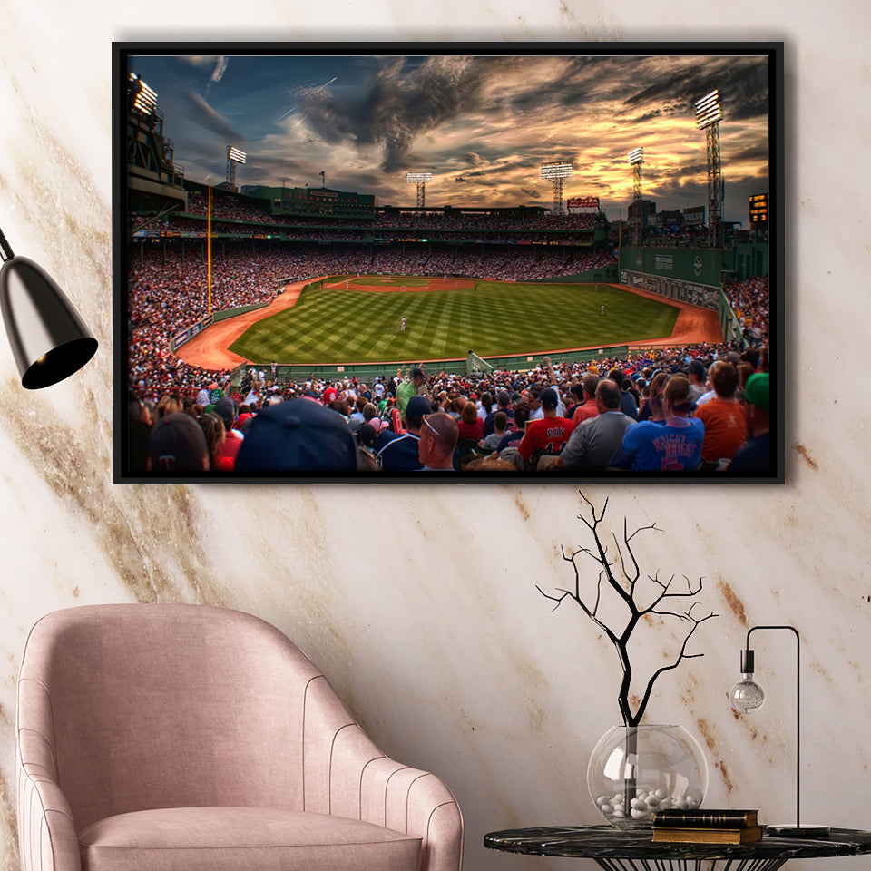 Fenway Park Baseball Stadium, Boston, Usa Framed Canvas Prints Wall Ar ...
