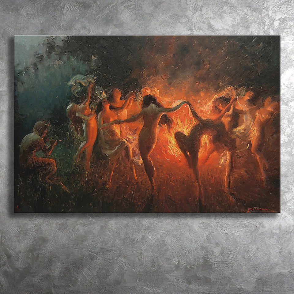 Fire Dance (1889) By Joseph Tomanek, Canvas Prints Wall Art Home Decor ...