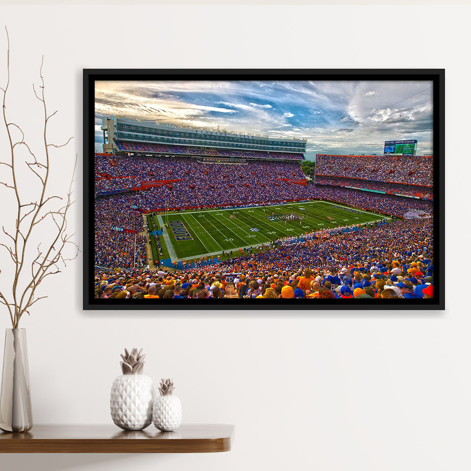 Florida Gators Stadium Framed Canvas Prints Stadium Ben Hill Griffin S ...