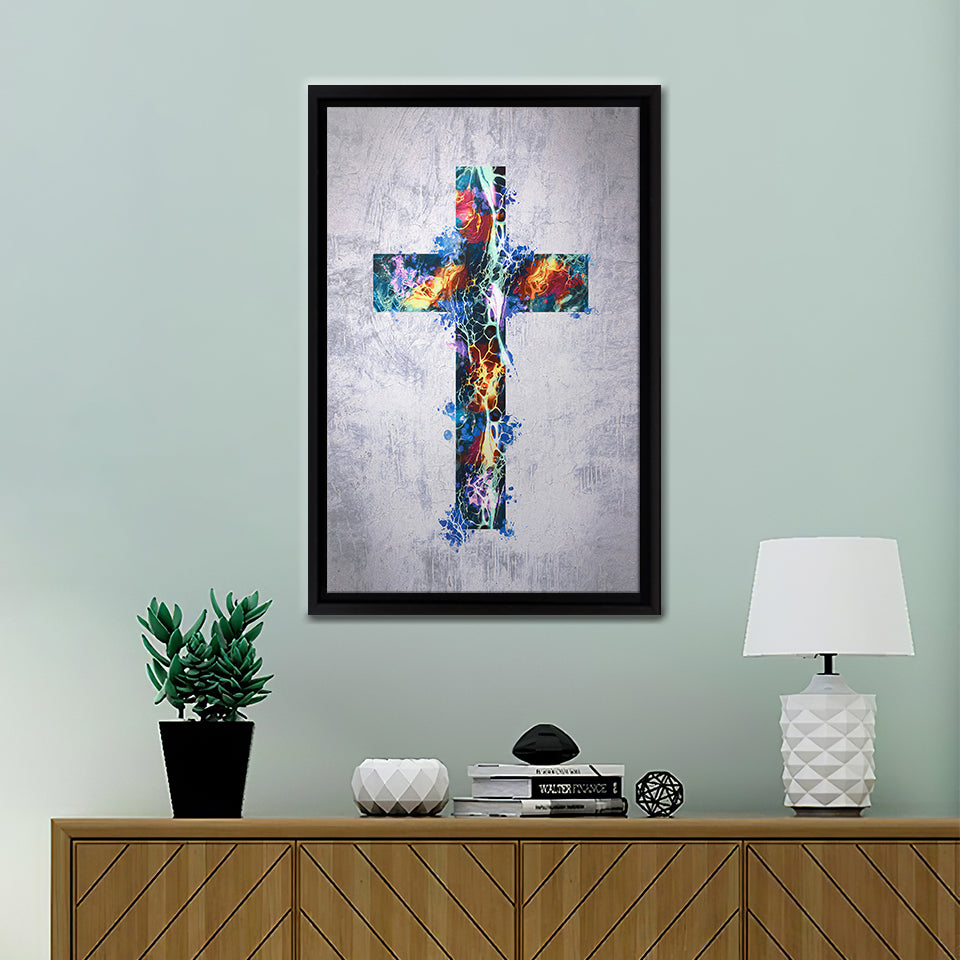 Graffiti Cross Canvas Wall Art - Canvas Prints, Painting Canvas, Canva ...