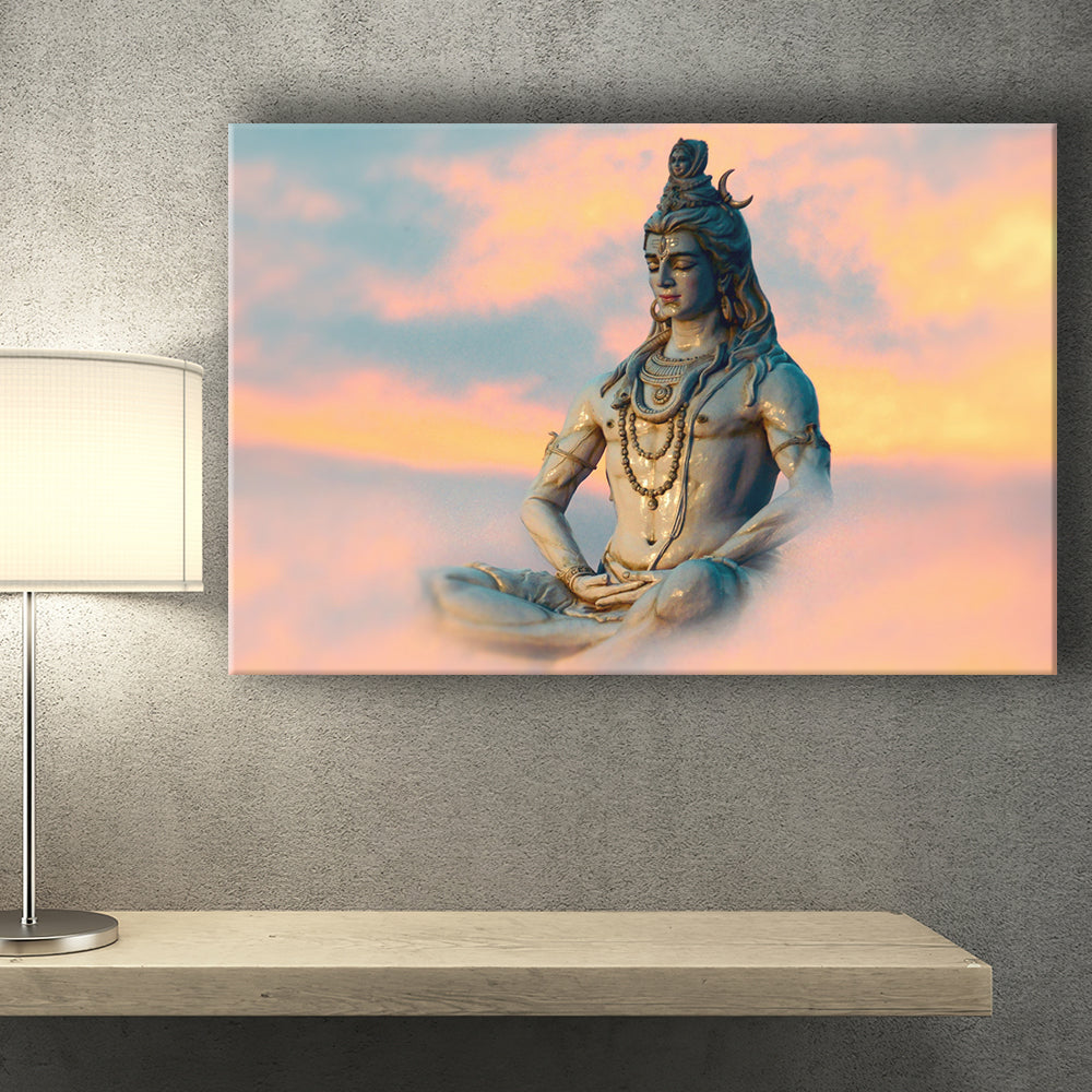 God Shiva Canvas, Hindu Gods, Canvas Prints Wall Art Home Decor ...