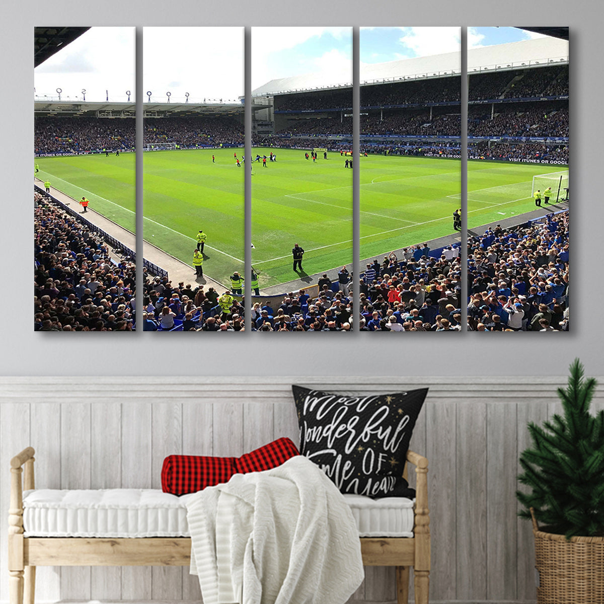 Goodison Park Stadium Canvas Prints Everton Wall Art Football Stadium ...