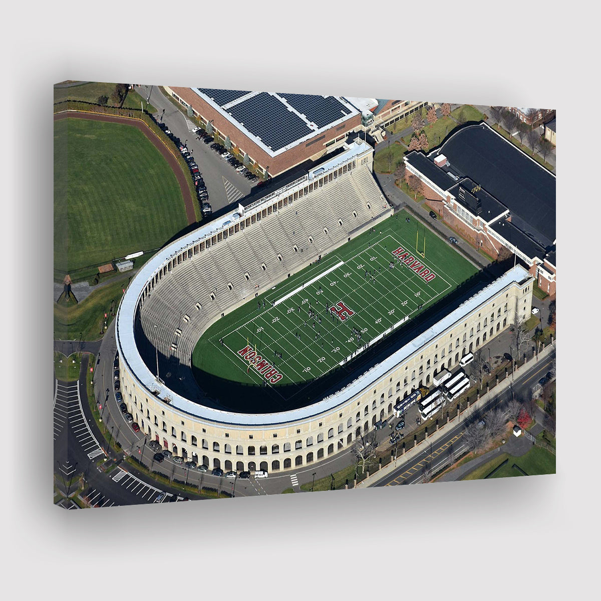 Harvard Crimson Wall Art Harvard Stadium Canvas Prints American,Sport ...