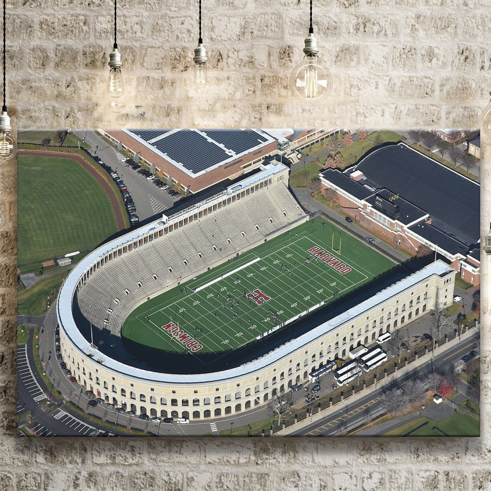 Harvard Crimson Wall Art Harvard Stadium Canvas Prints American,Sport ...