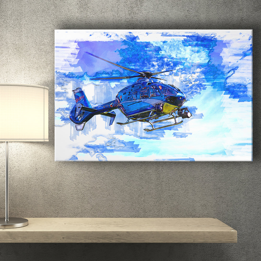 Helicopter Canvas Prints Wall Art Decor - Painting Canvas, Art Print ...