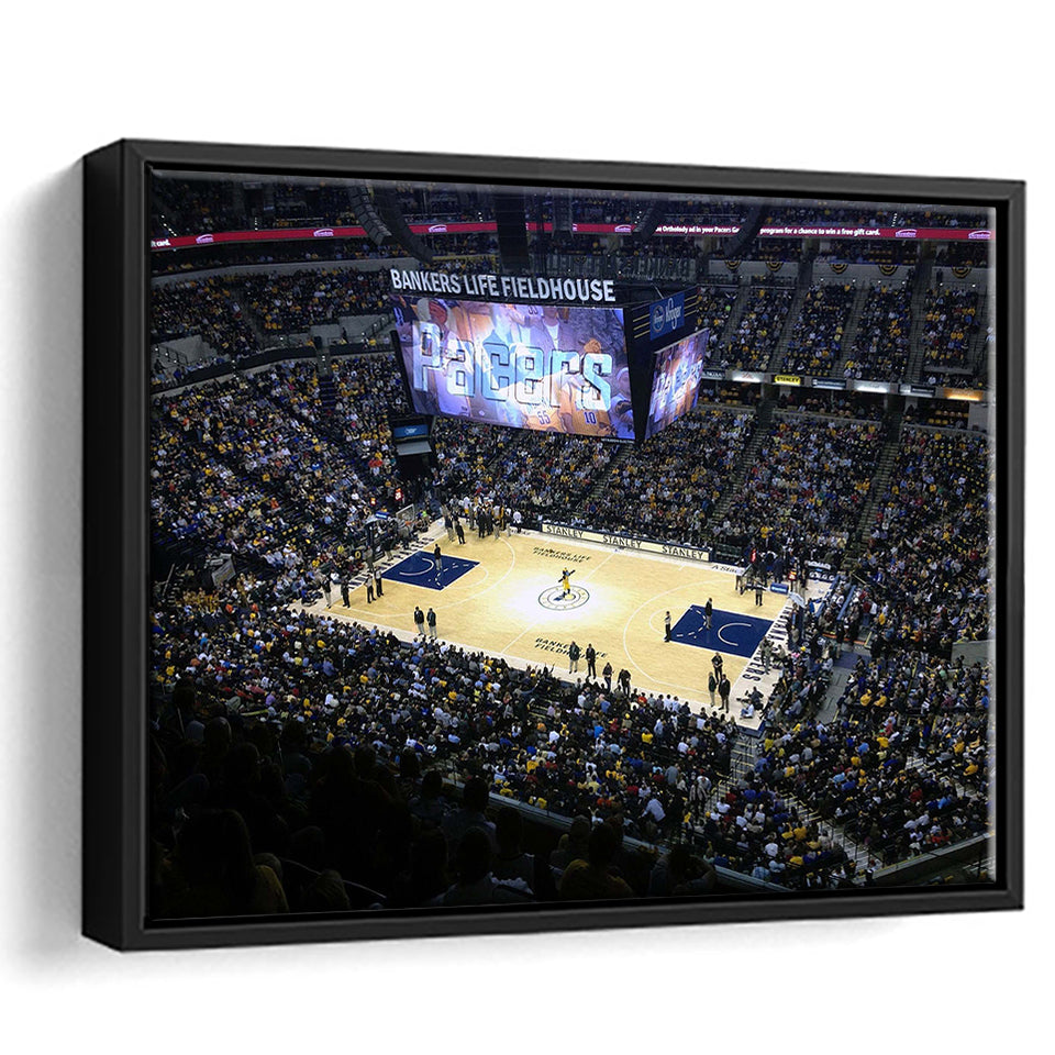 Indiana Pacers Stadium Wall Art Bankers Life Fieldhouse Stadium Framed ...