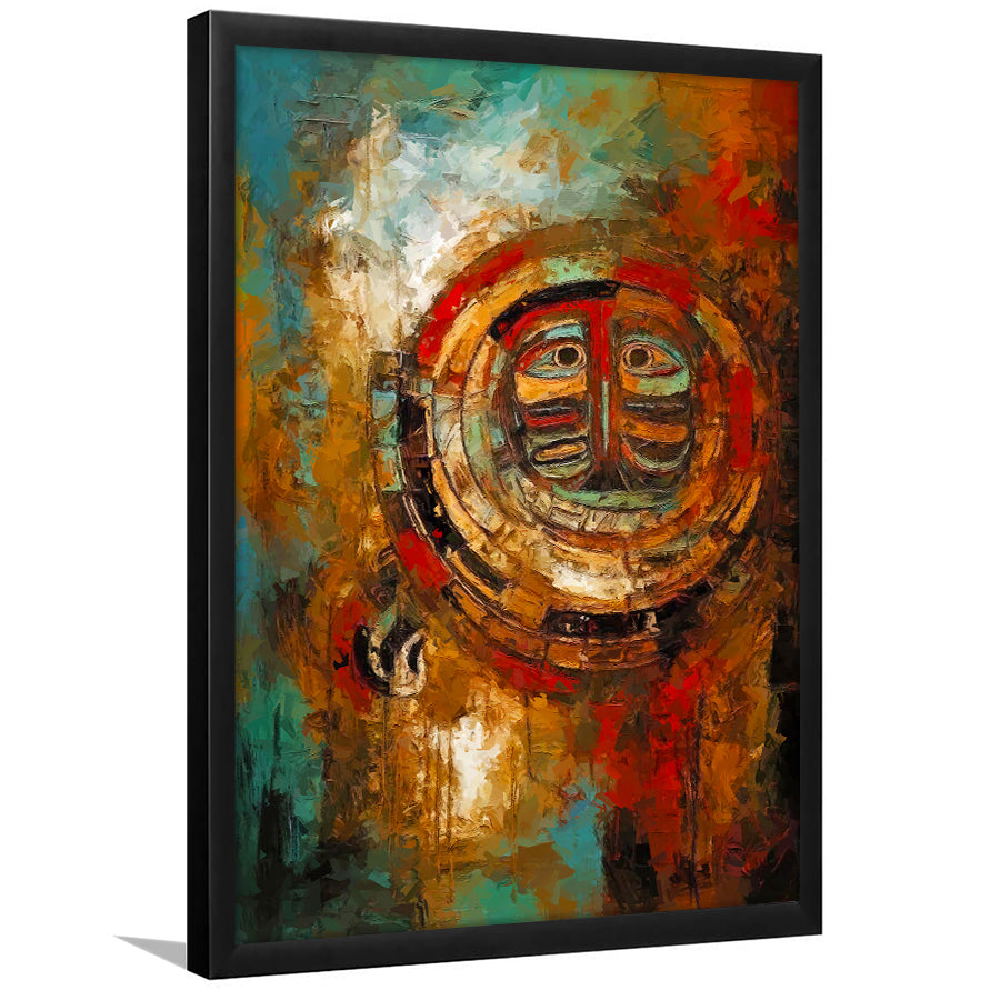 Indigenous Themed Abstract Modern Wall Art Framed Art Prints Wall Deco ...